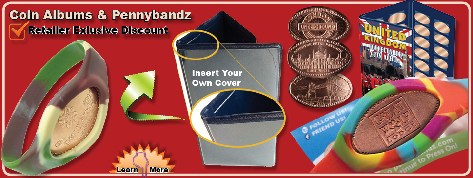 Penny Press Souvenir Machines & Elongated Coin Accessories